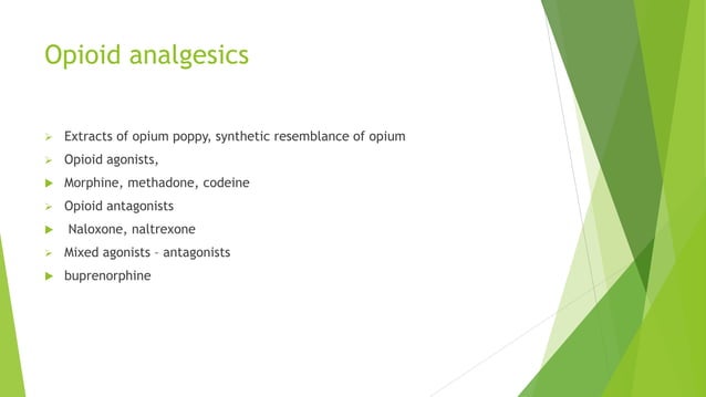 Analgesics, opioids and NSAIDs classification | PPT