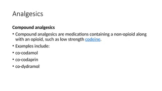 PHARMACOLOGY ANALGESICS POWER POINT PRESENTATION | PPT