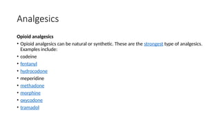 PHARMACOLOGY ANALGESICS POWER POINT PRESENTATION | PPT
