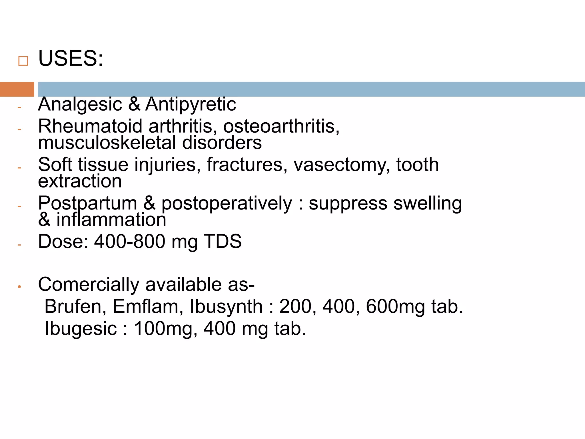 Analgesics and anti inflammatory drugs | PPTX