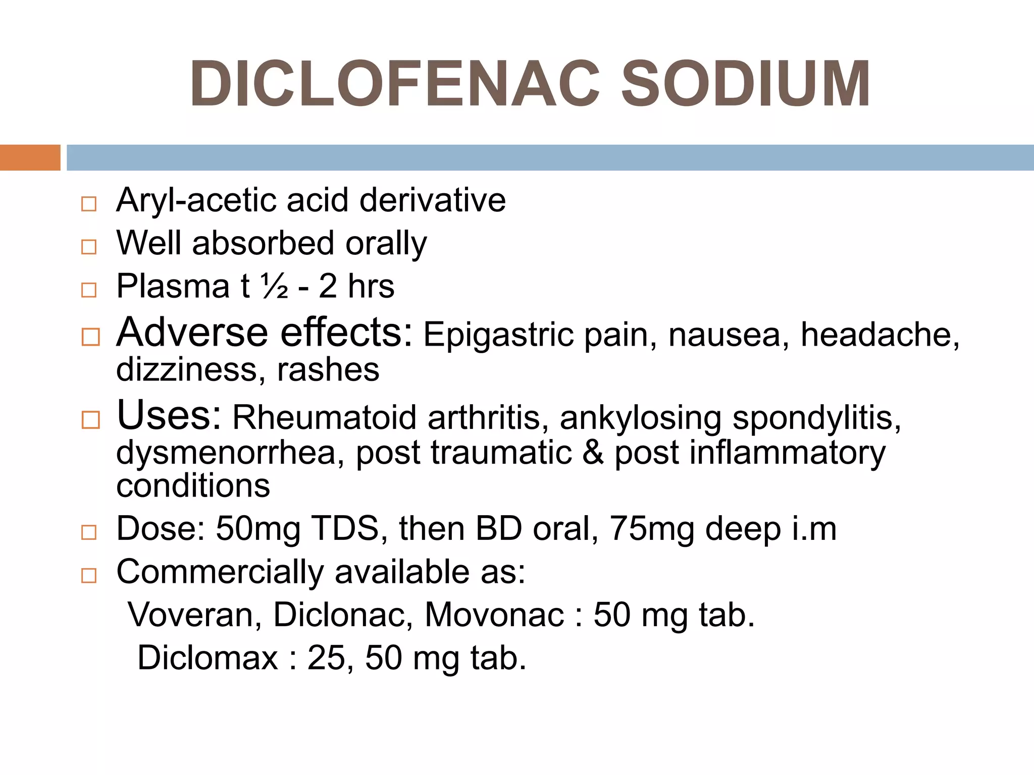 Analgesics and anti inflammatory drugs | PPTX