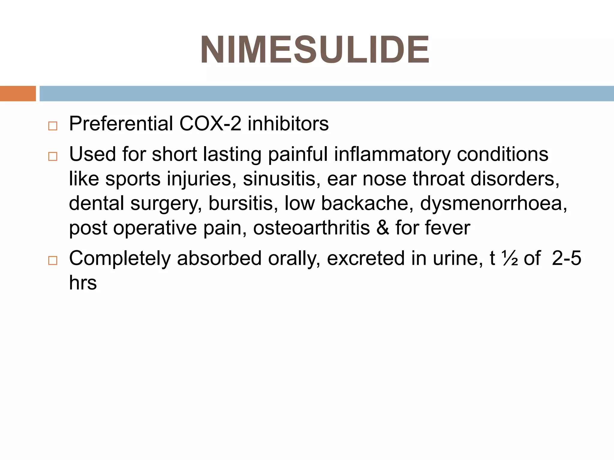 Analgesics and anti inflammatory drugs | PPTX