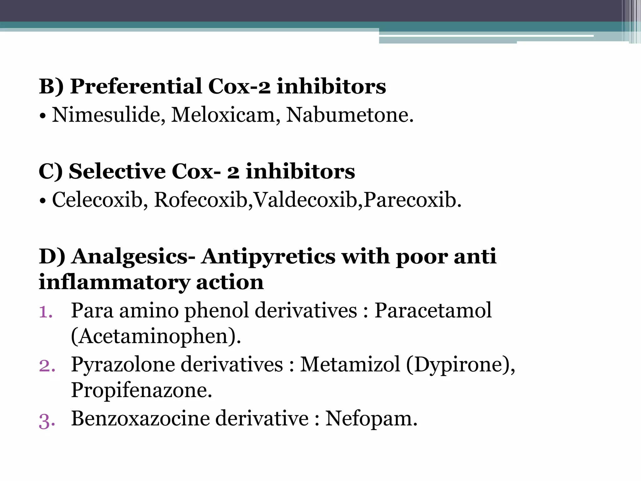 Analgesics and anti inflammatory drugs in periodontics- Dr. Pankti Shah ...