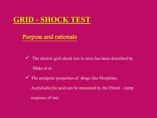 Analgesic screeening model | PPTX
