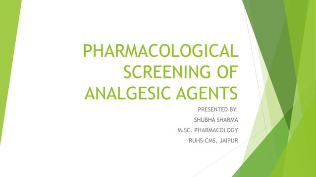Analgesic screening methods | PPTX