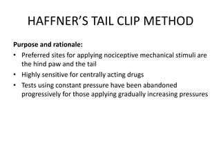 Analgesic Screening Models | PPTX