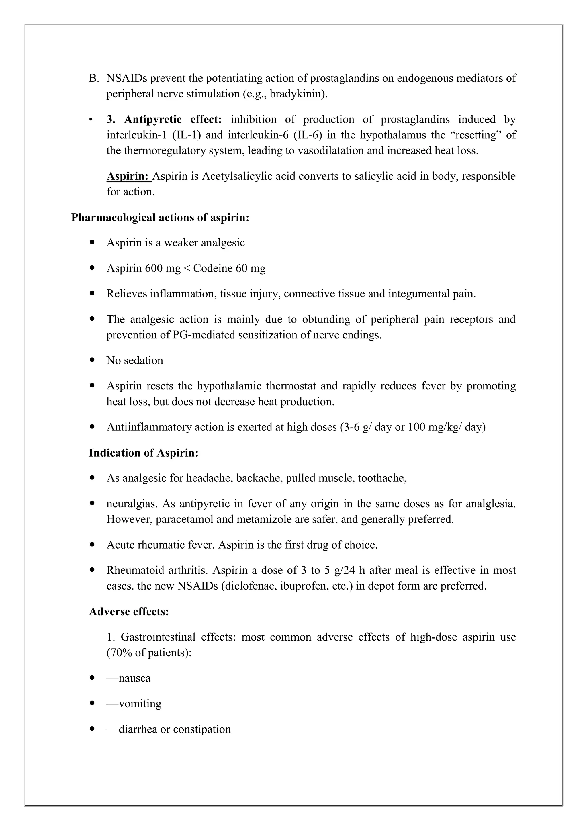 Analgesics drug word file | PDF