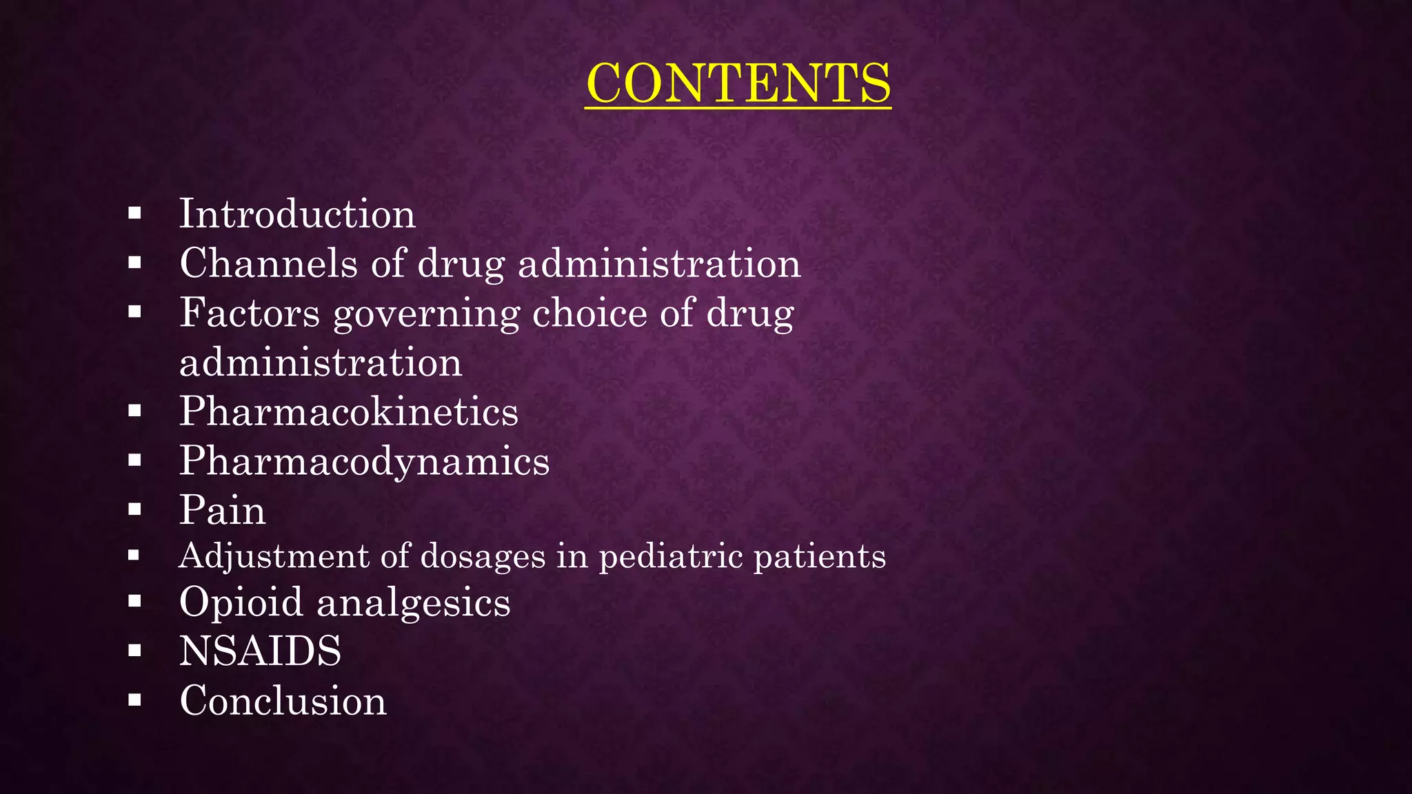 Analgesics used in dentistry | PPTX