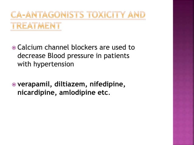 Toxicity of analgesic ,calcium channel blocker, and digoxin with ...