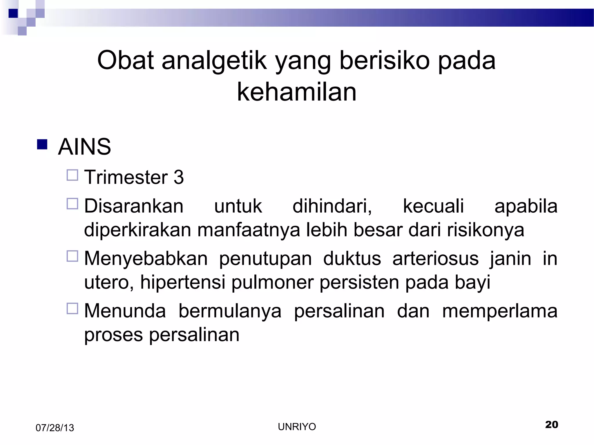 Analgetik & antipiretik | PPT