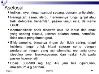 Analgetik & antipiretik | PPT