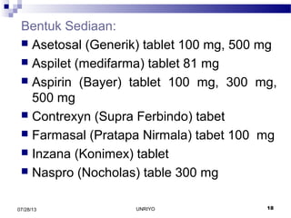 Analgetik & antipiretik | PPT
