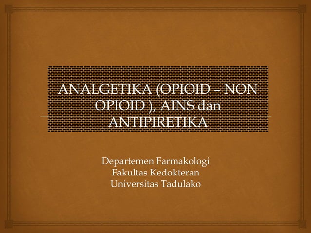 analgetik dan antipiretik yang efektif digunakan | PDF