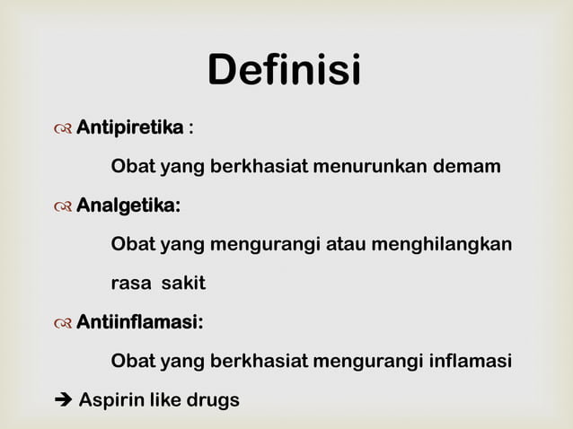 analgetik dan antipiretik yang efektif digunakan | PDF