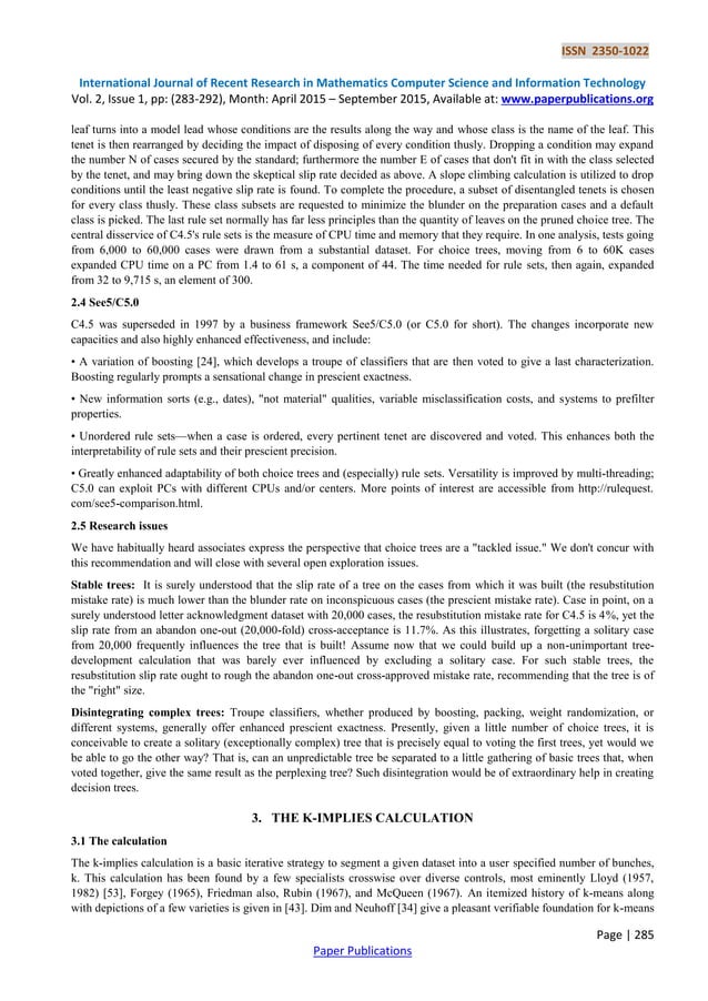An Algorithm Analysis on Data Mining | PDF