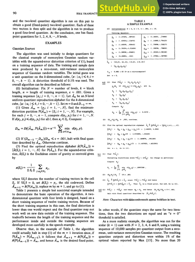 An Algorithm For Vector Quantizer Design Pdf 0738