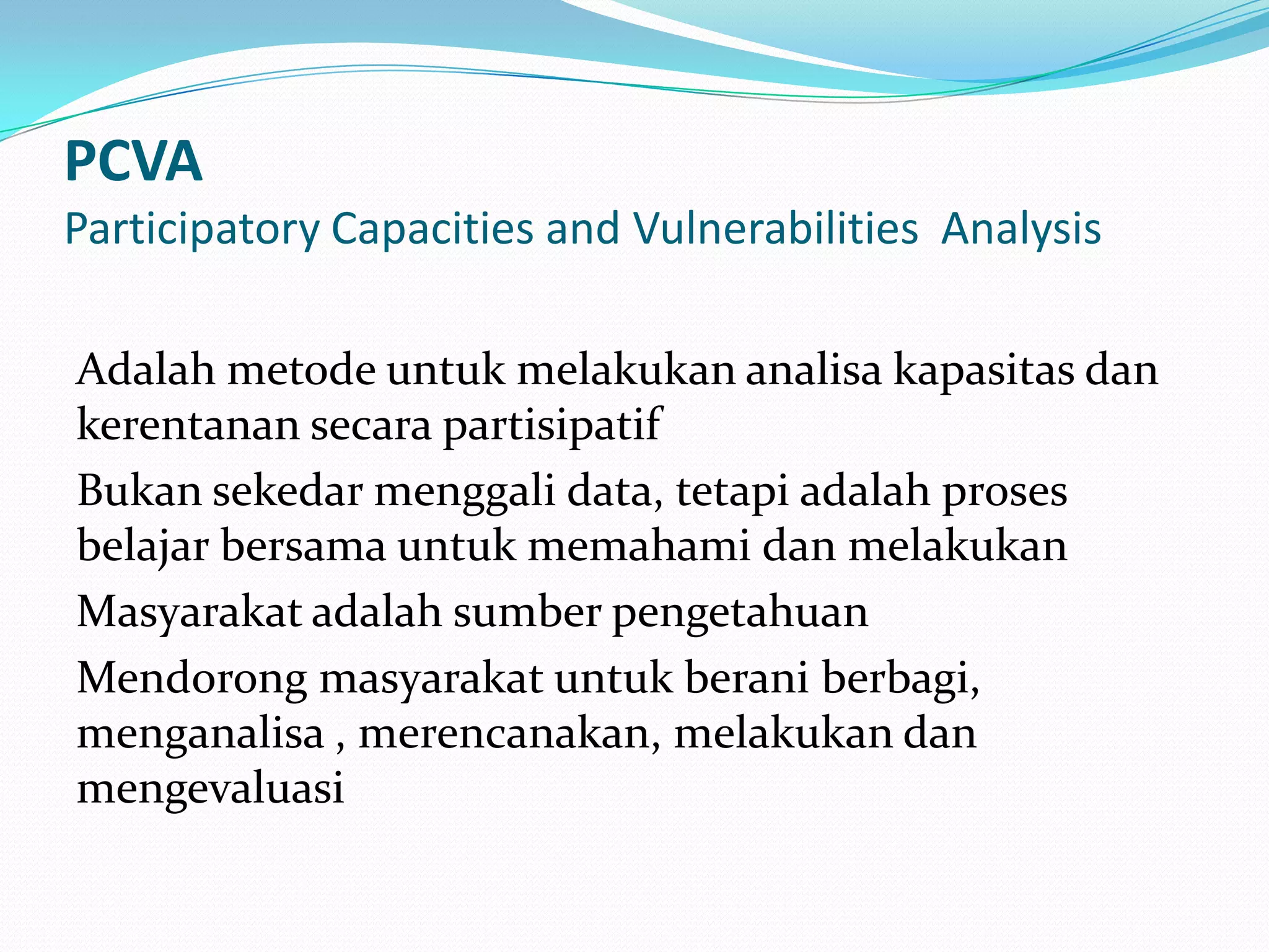 Analisa kapasitas dan kerentanan | PDF