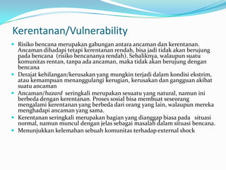 Analisa kapasitas dan kerentanan | PDF