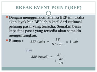 Analisa kelayakan | PPT