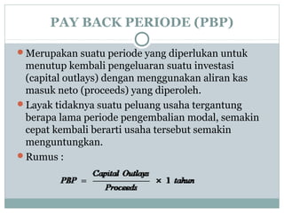 Analisa kelayakan | PPT