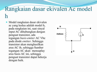Analisa ac pada transistor | PPTX
