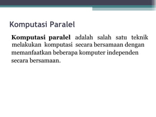 Analisa algoritma paralel | PPT