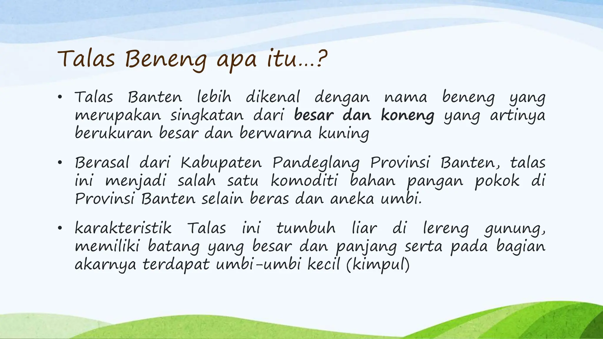 ANALISA DAN BUDIDAYA TALAS BENENG.pptx