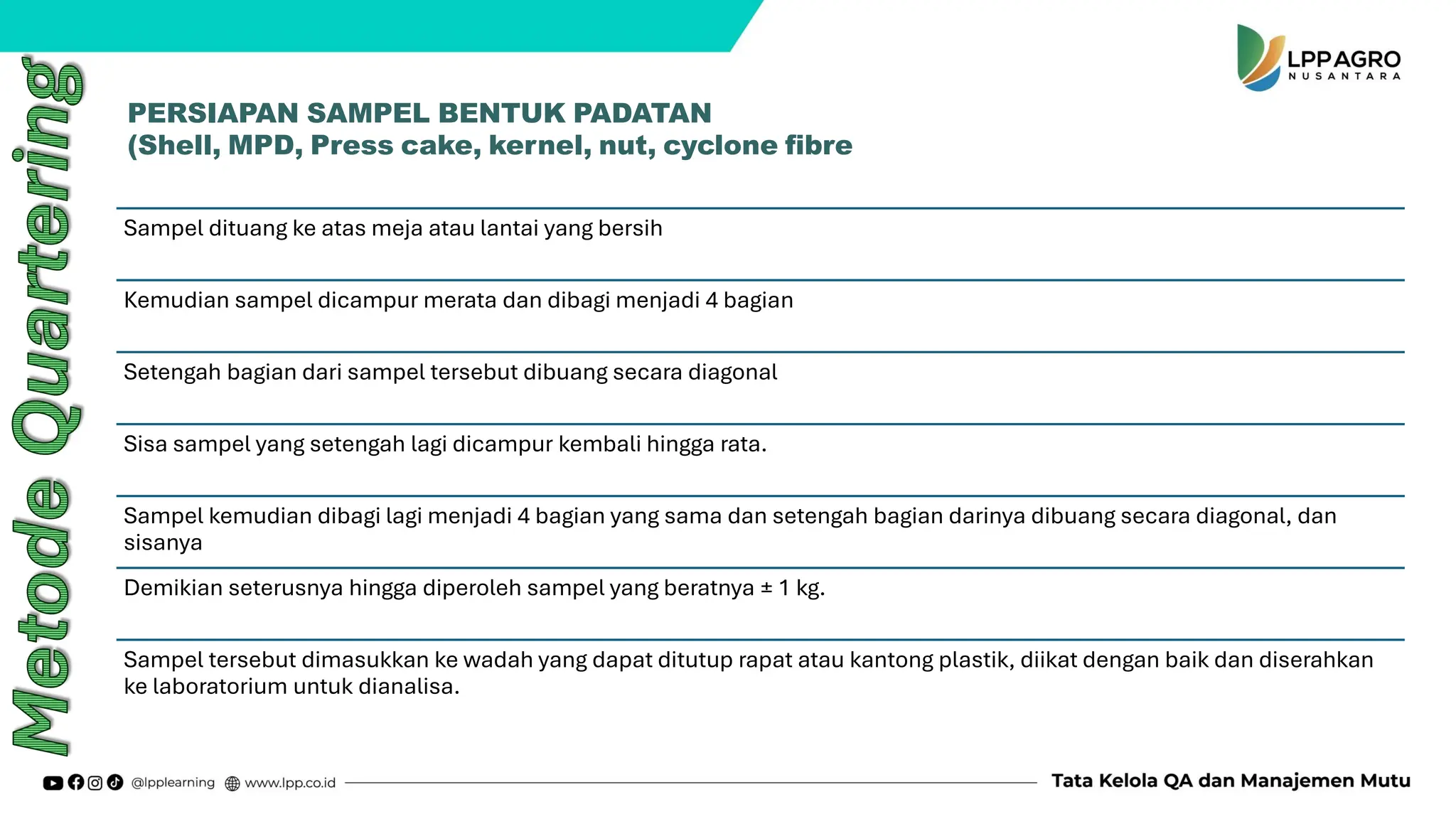 Analisa dan Pengendalian Mutu minyak kelapa sawit | PPT