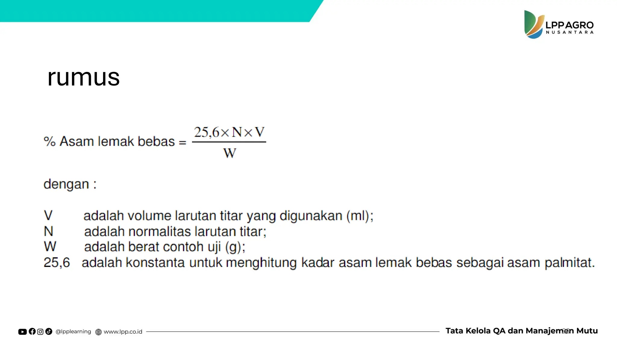 Analisa dan Pengendalian Mutu minyak kelapa sawit | PPT