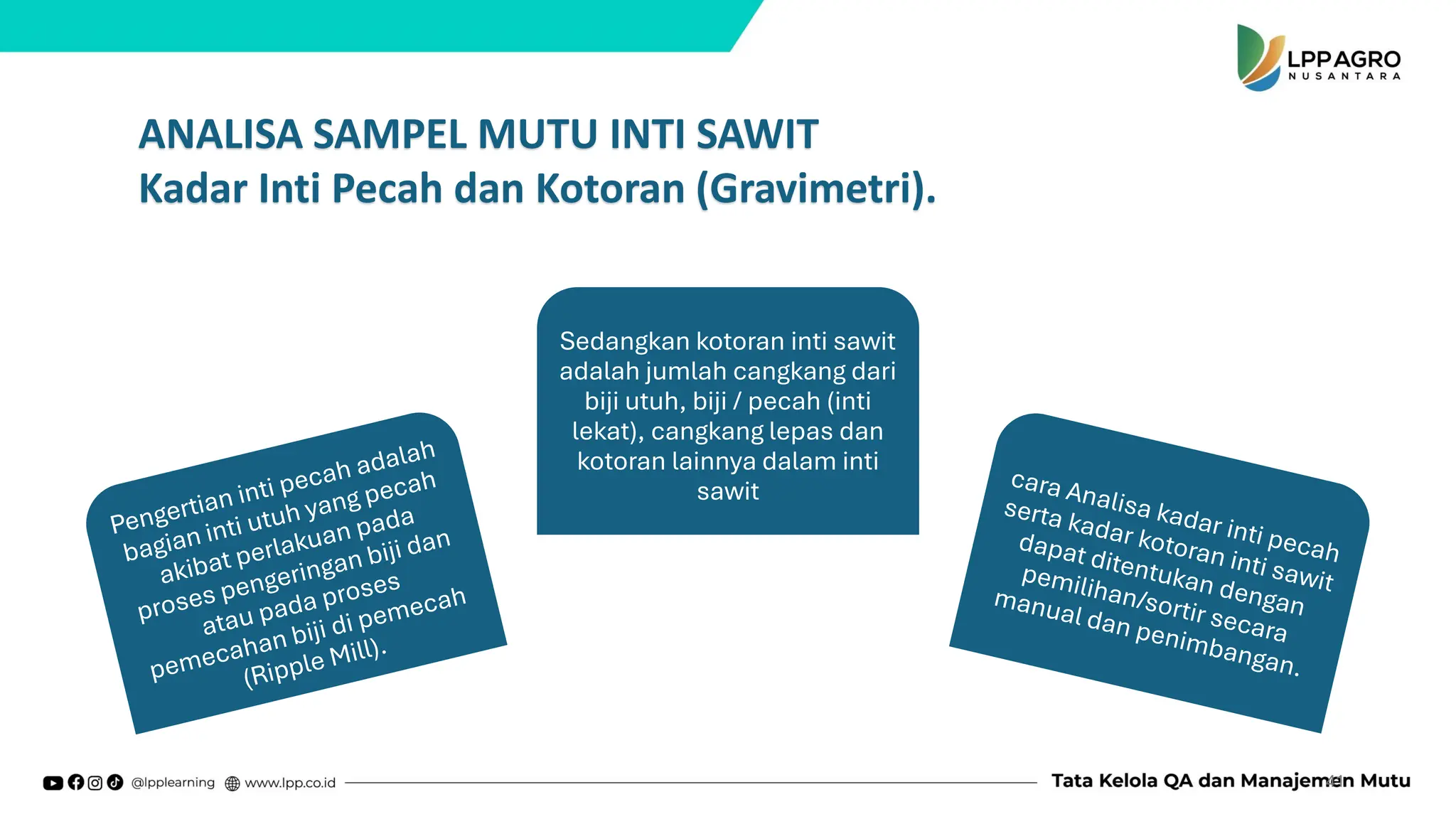 Analisa dan Pengendalian Mutu minyak kelapa sawit | PPT
