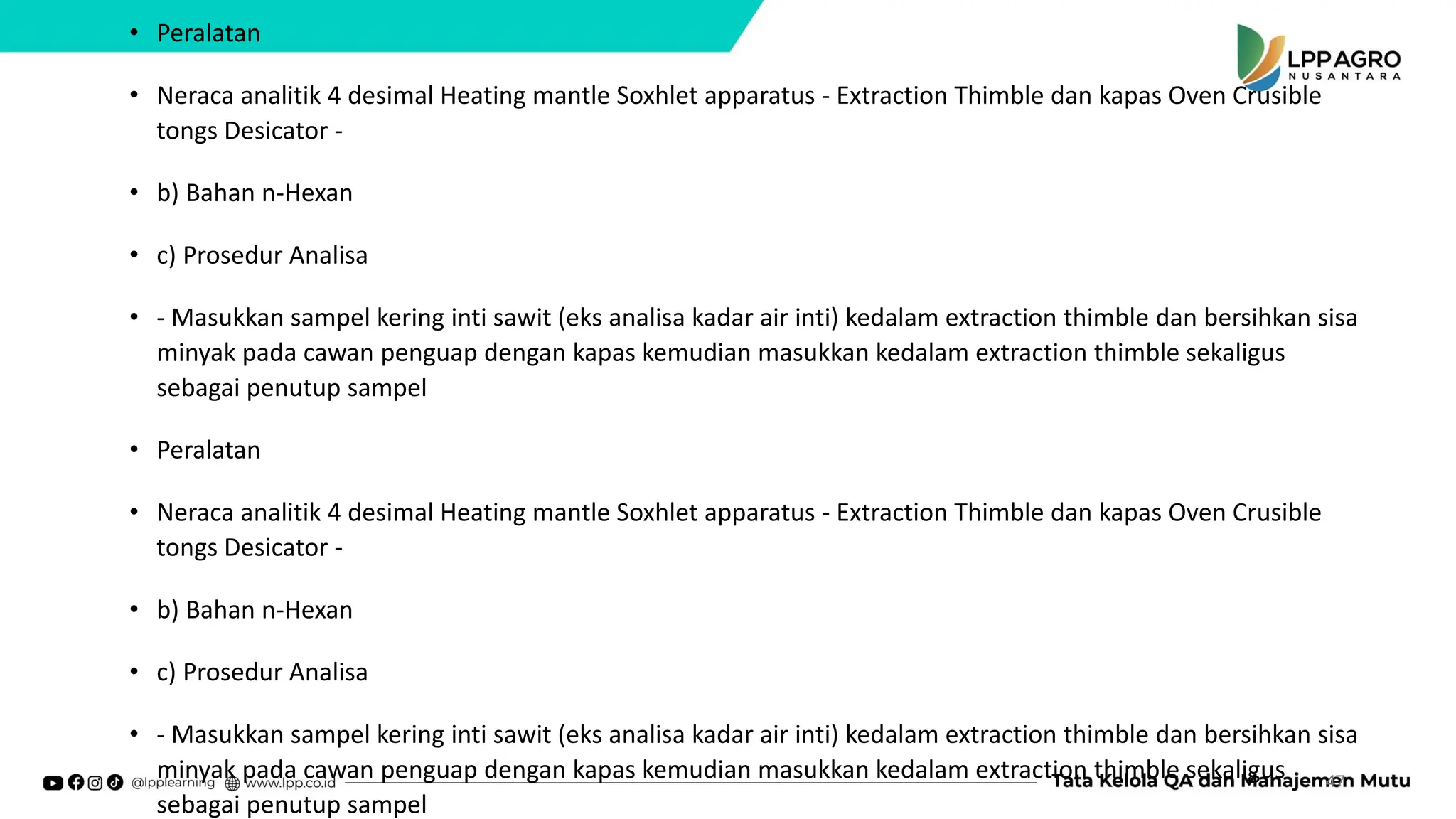 Analisa dan Pengendalian Mutu minyak kelapa sawit | PPT