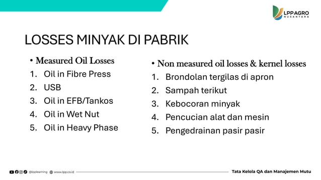 Analisa dan Pengendalian Mutu minyak kelapa sawit | PPT