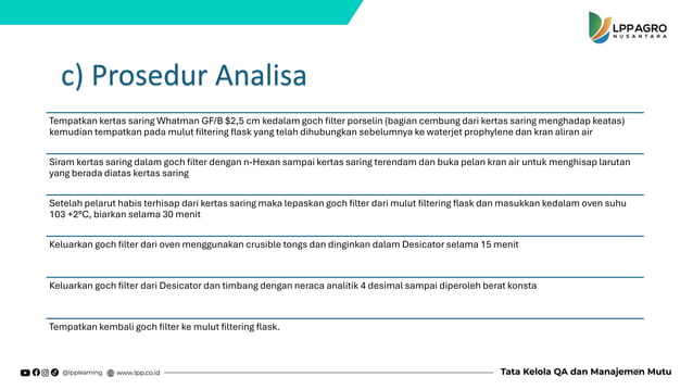 Analisa dan Pengendalian Mutu minyak kelapa sawit | PPT