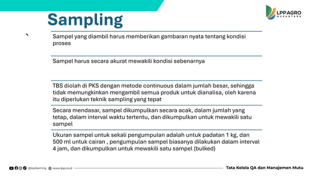 Analisa dan Pengendalian Mutu minyak kelapa sawit | PPT