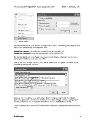 Analisa dan pengolahan data dengan excel | PDF