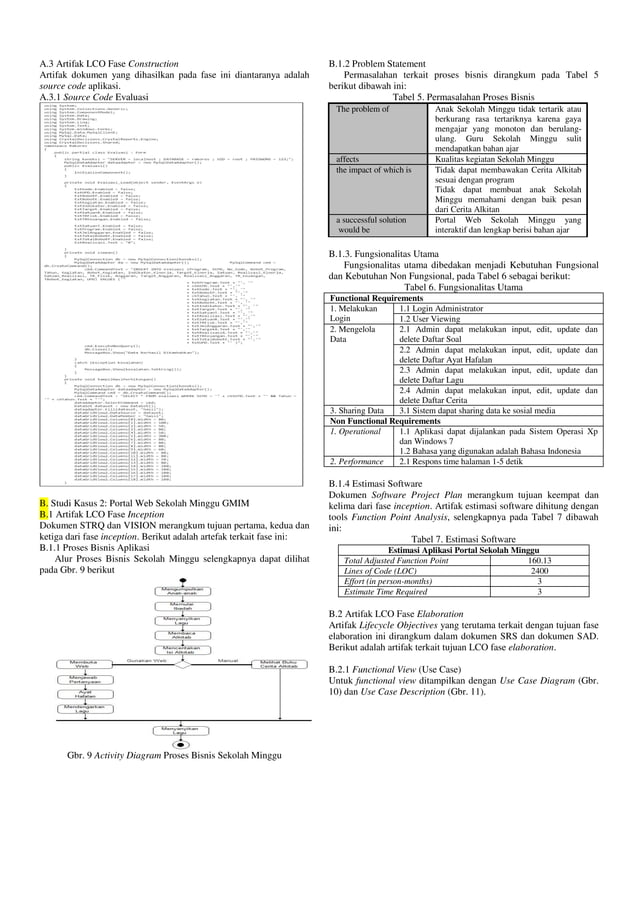 Analisa dan perancangan sis fo dgn pendekatan agile menurut panduan paus | PDF