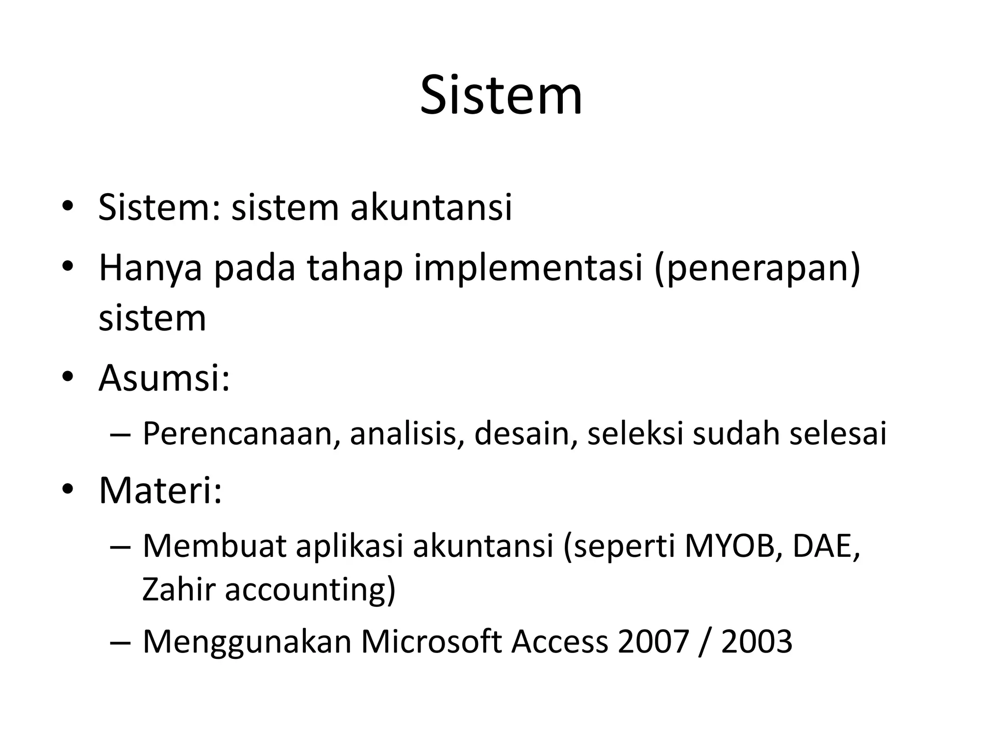 Analisa dan perancangan sistem 01 pengantar analisa dan perancangan sistem | PPTX