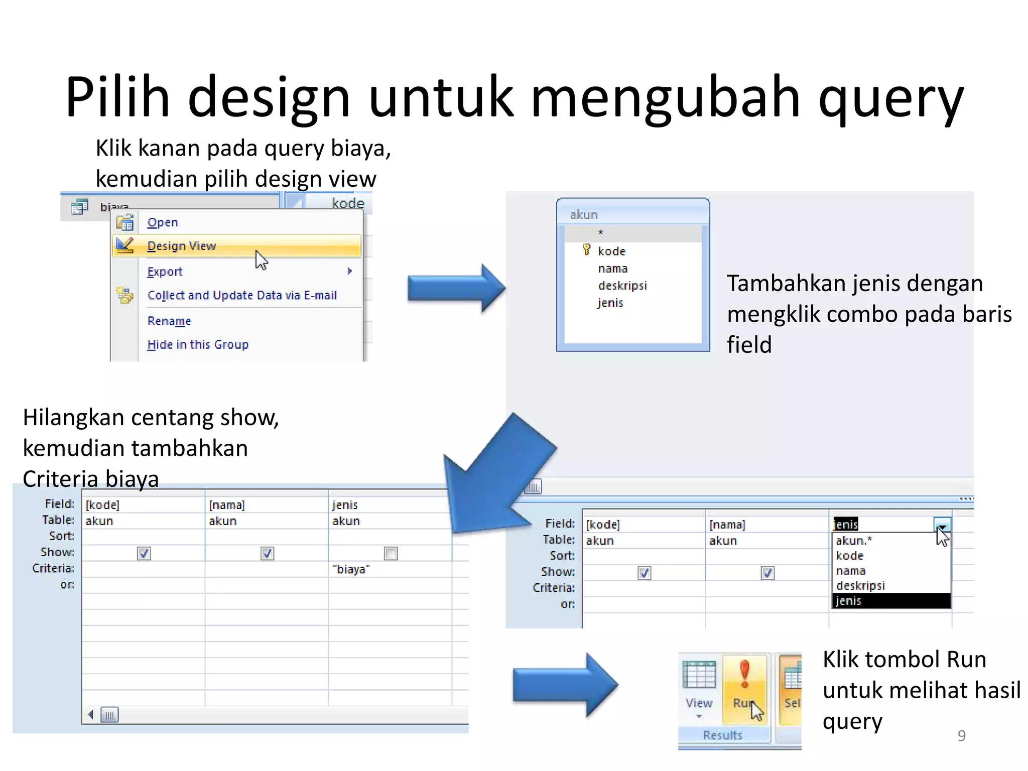 Analisa dan perancangan sistem 06 query | PPTX