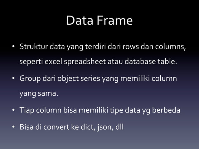Analisa data di python dengan pandas | PDF