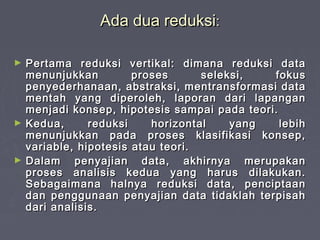 Analisa data kualitatif | PPT