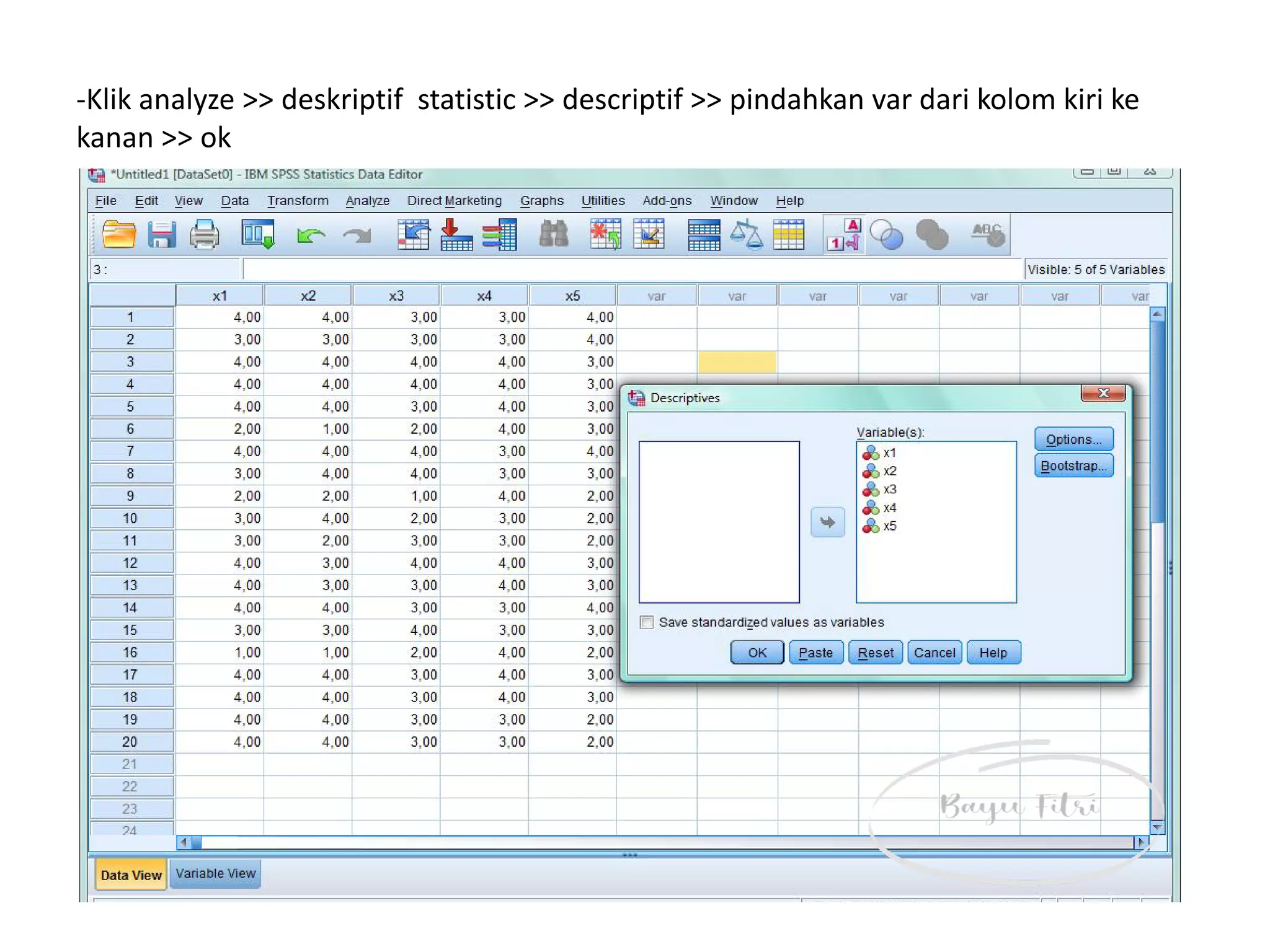 Analisa deskriptif data primer skala sikap | PDF