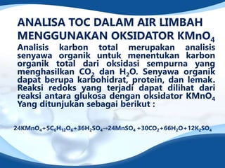 Analisa gas co2 dalam air menggunakan toc | PPTX