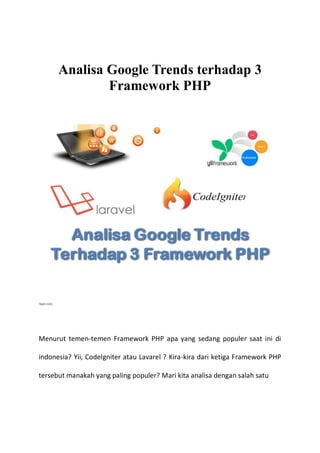 Analisa Google Trends Terhadap 3 Framework | PDF