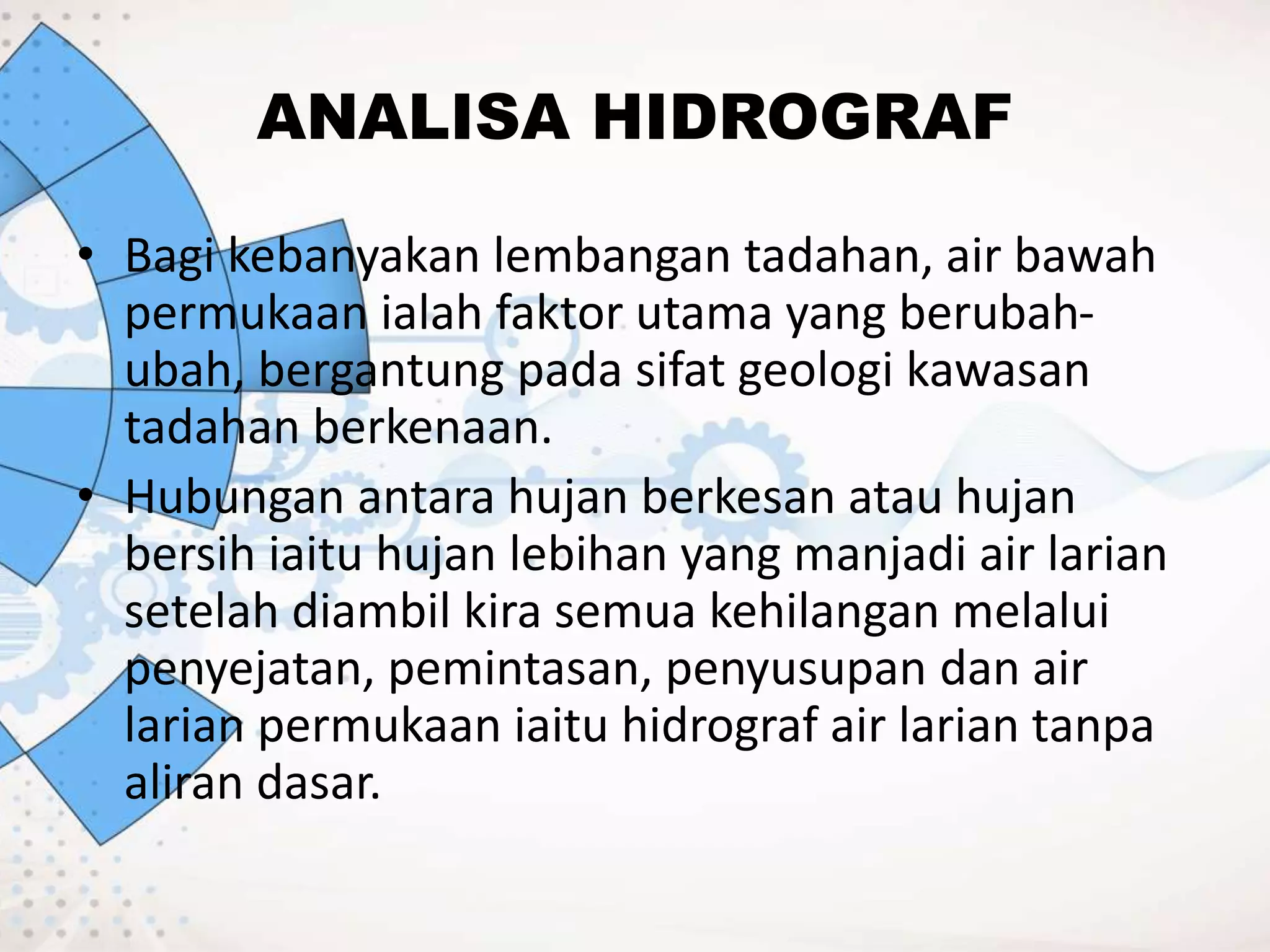 Analisa hidrograf | PPTX