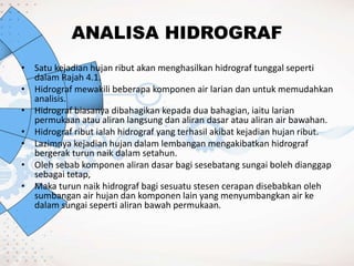 Analisa hidrograf | PPTX