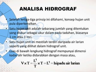 Analisa hidrograf | PPTX