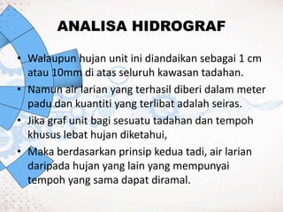 Analisa hidrograf | PPTX