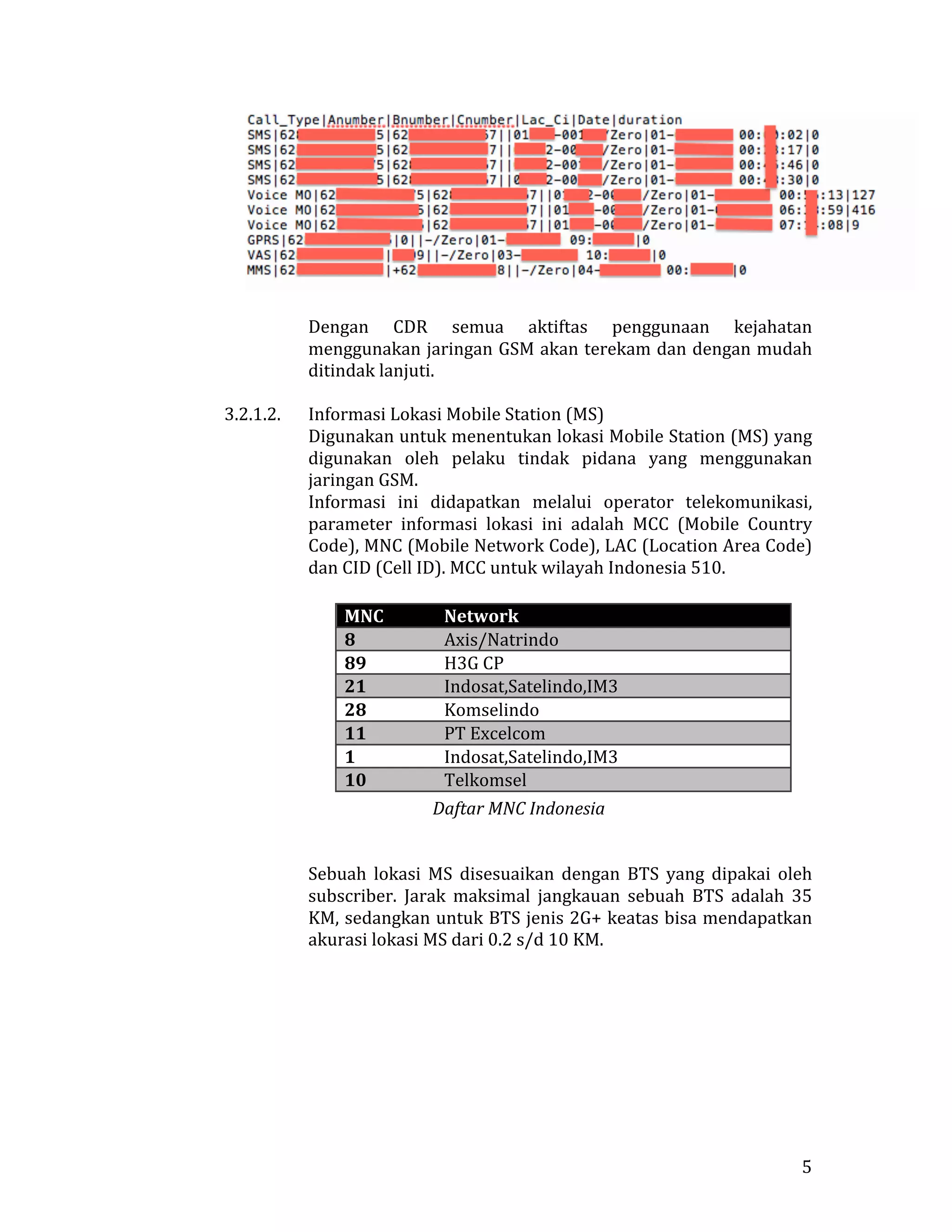 Analisa kejahatan menggunakan jaringan gsm | PDF