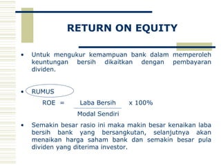 Analisa Kinerja Bank | PPT