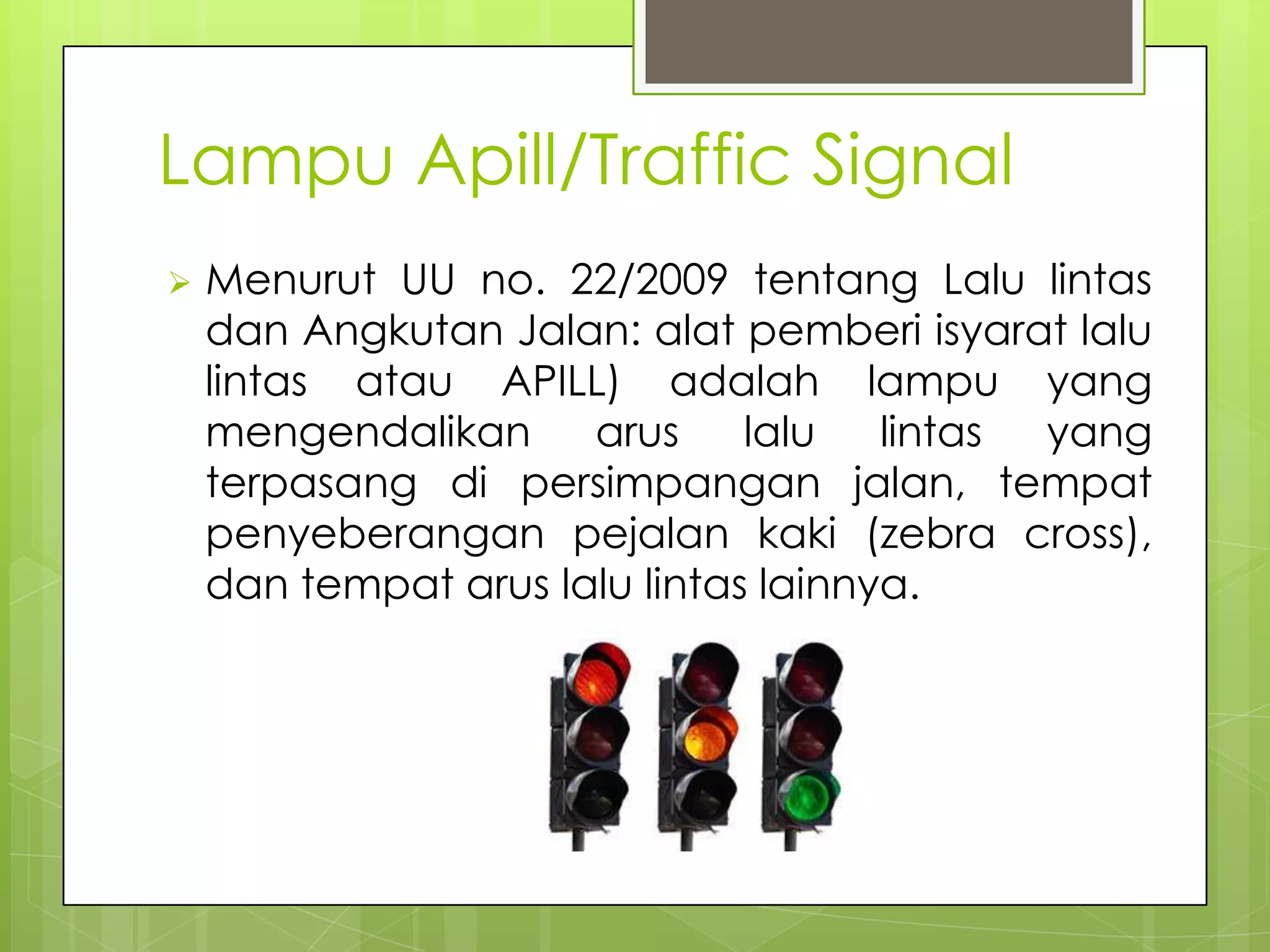 Analisa komponen penyusun rangkaian traffic light system | PPTX